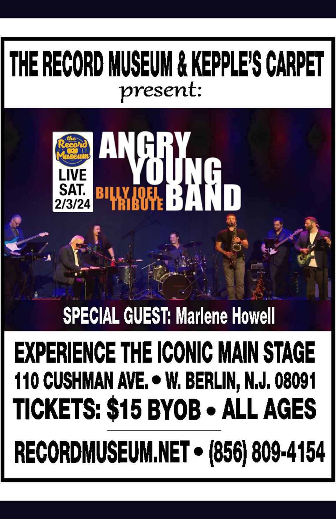 As seen in February: Angry Young Band (An Amazing Tribute to Billy Joel ...